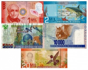 Euro Dollar Colones - Geld & Währung in Costa Rica